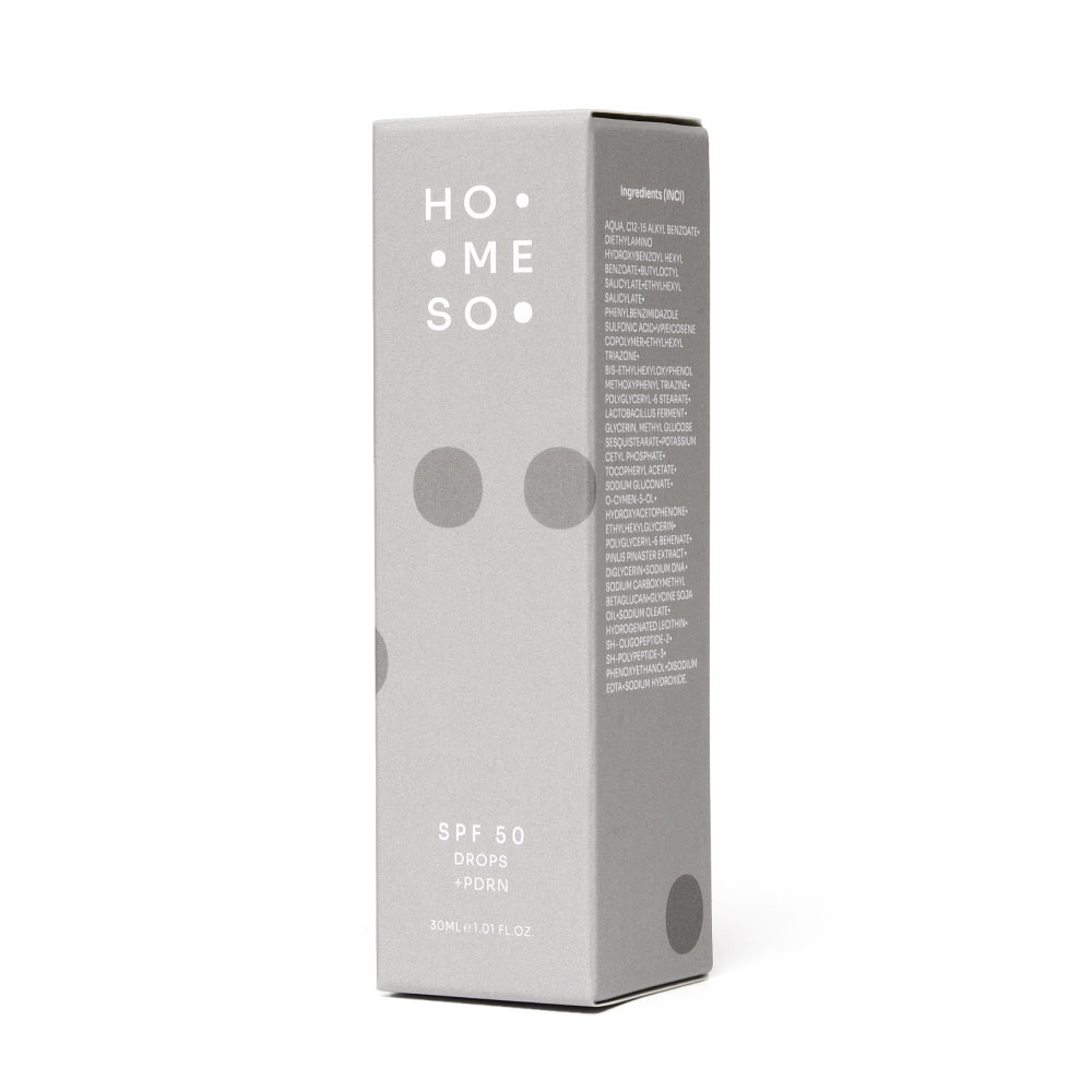 SPF 50 + PDRN Facial Sunscreen Drops | HoMEso